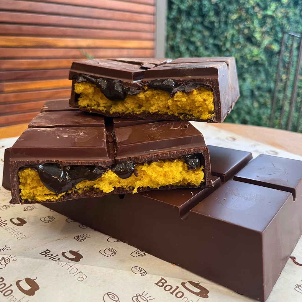 BOLO BARRA CENOURA COM BRIGADEIRO | Bolo na Hora